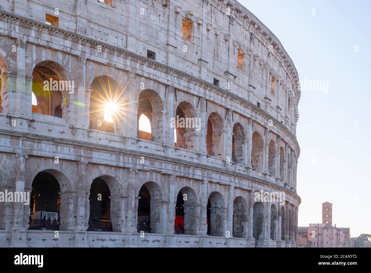 Glowing arches of coliseum hi-res stock photography and images - Alamy