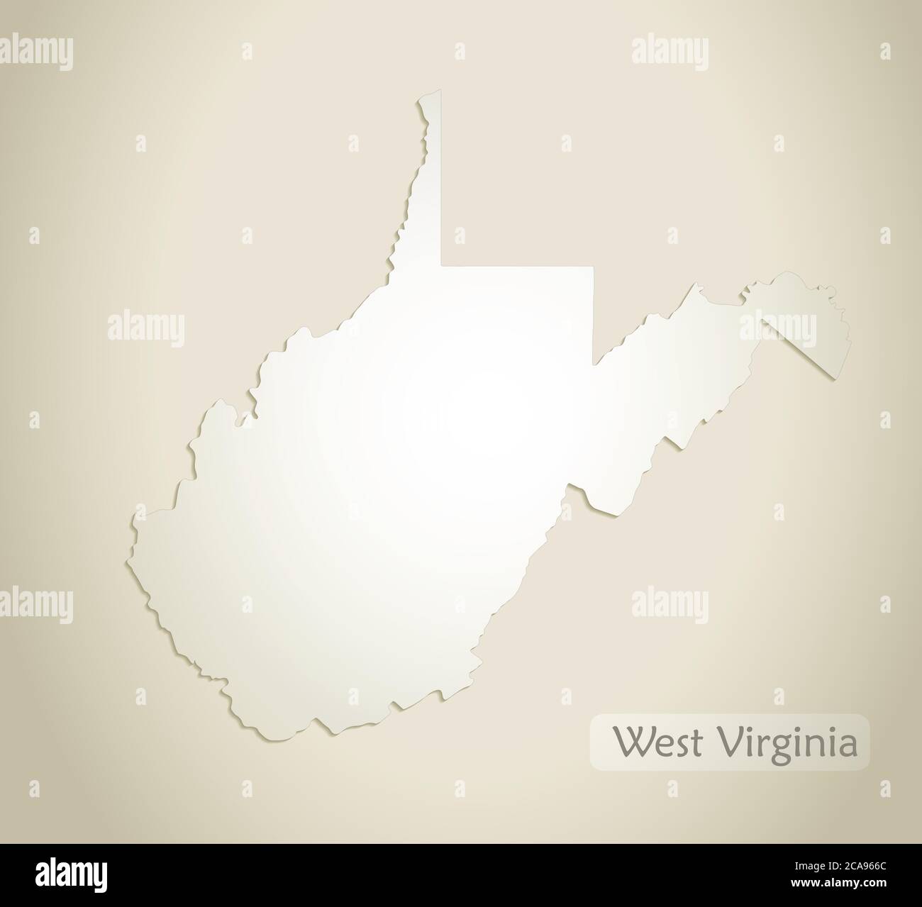 West Virginia map, old paper background vector Stock Vector Image & Art ...
