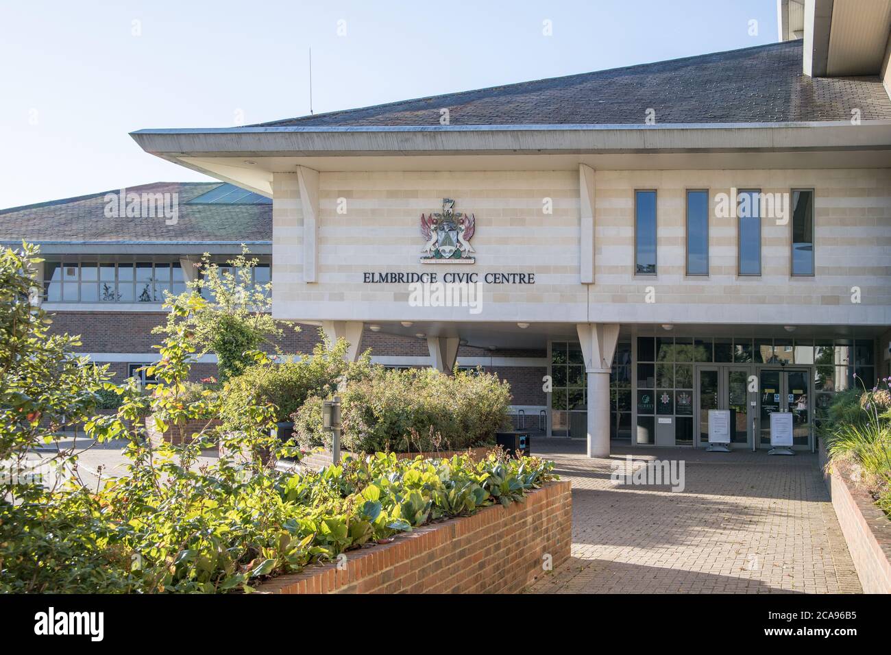 the elmbridge civic centre in esher surrey Stock Photo - Alamy