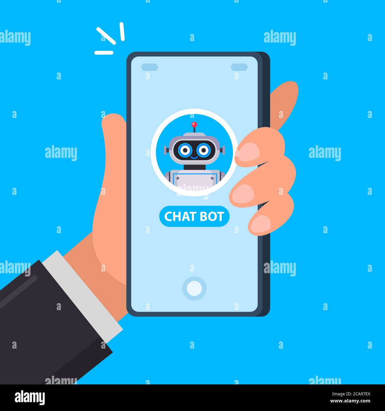 Chatting at the start Stock Vector Images - Alamy