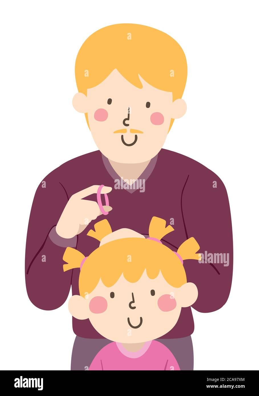 Boy Fixing Hair Clipart