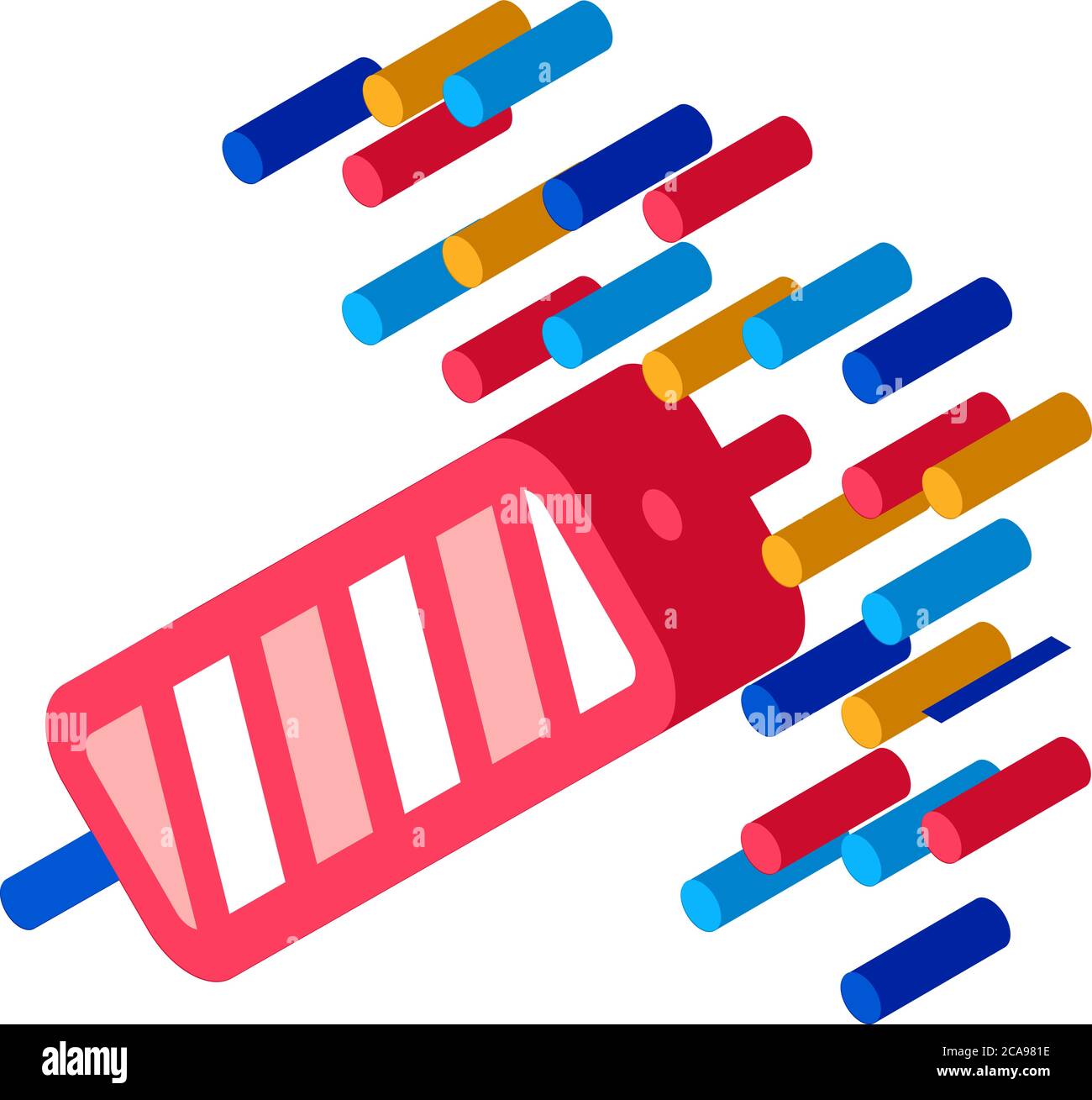 firework cracker isometric icon vector illustration Stock Vector Image ...