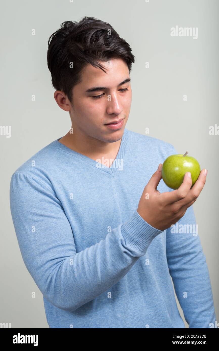 Handsome muscular man apple hi-res stock photography and images - Alamy