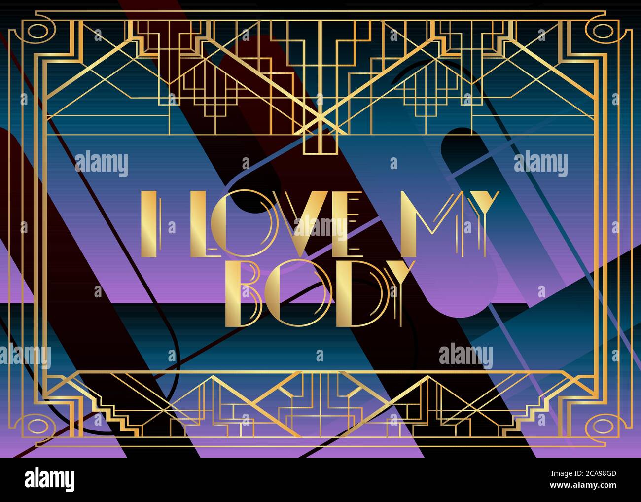 I love my body vector vectors Stock Vector Images - Alamy