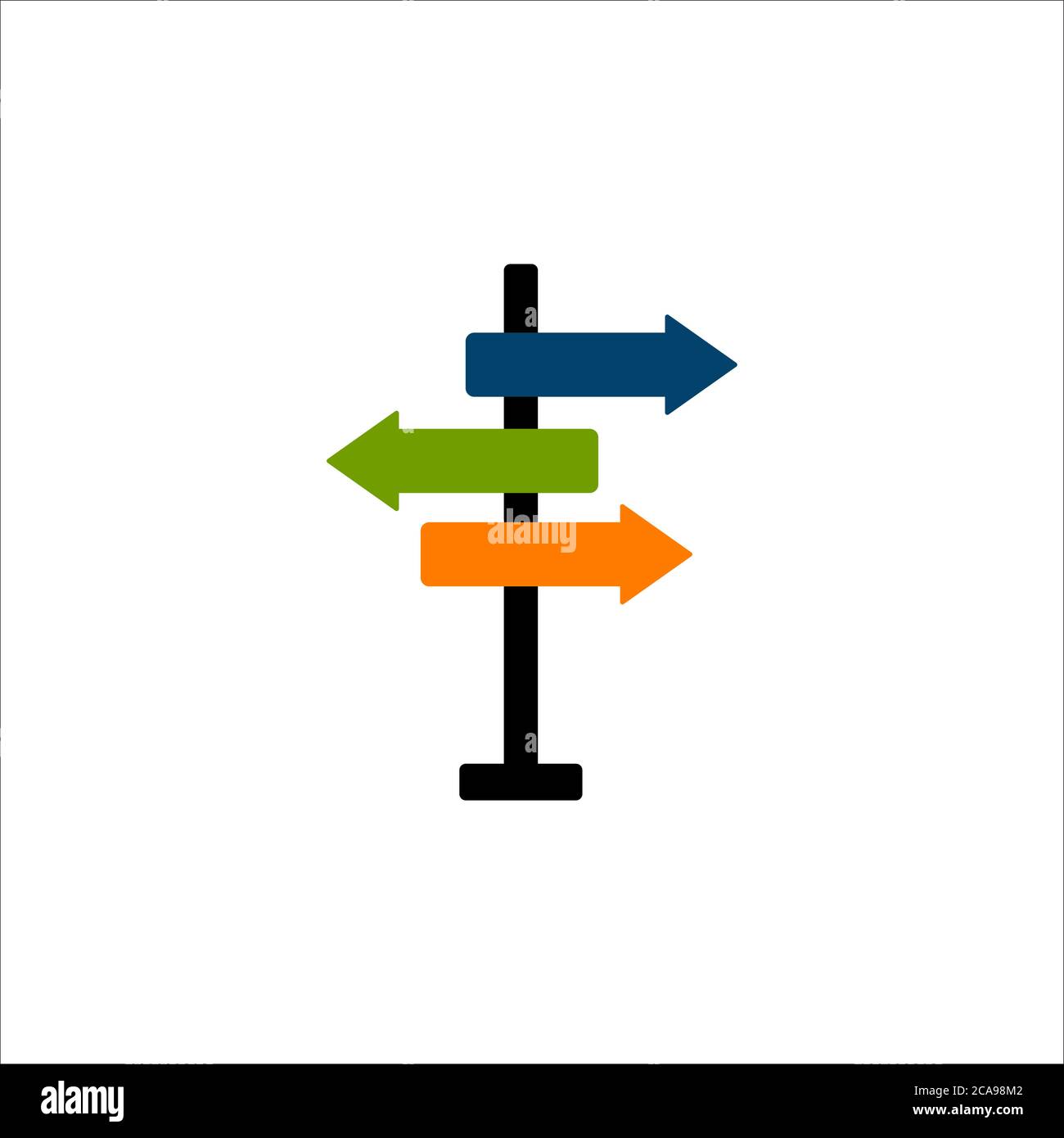 arrow signpost vector design symbol of road signs direction ways icon ...