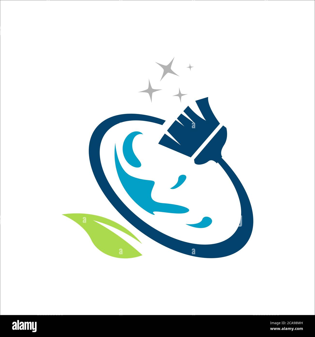 Abstract Cleaning Service Logo design vector. Clean house icon template ...