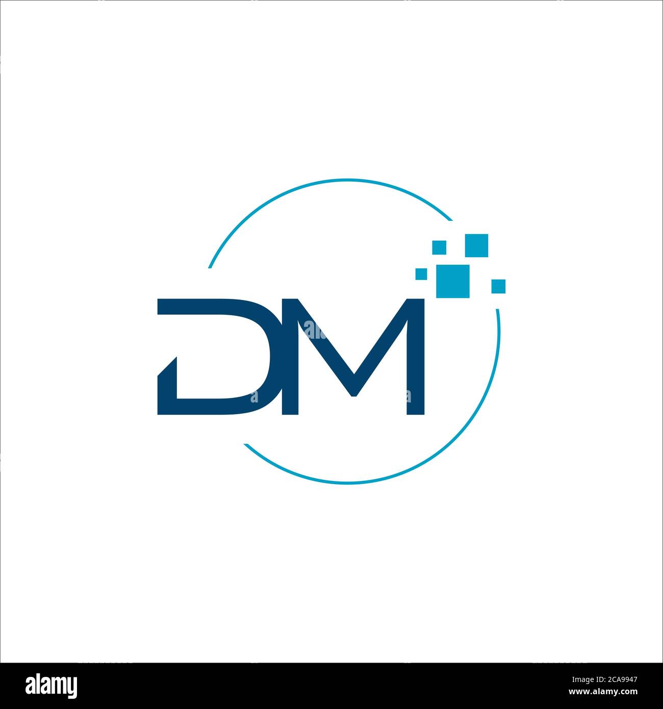 digital tech initial D M Letter logo design vector graphic concept Stock Vector Image & Art - Alamy