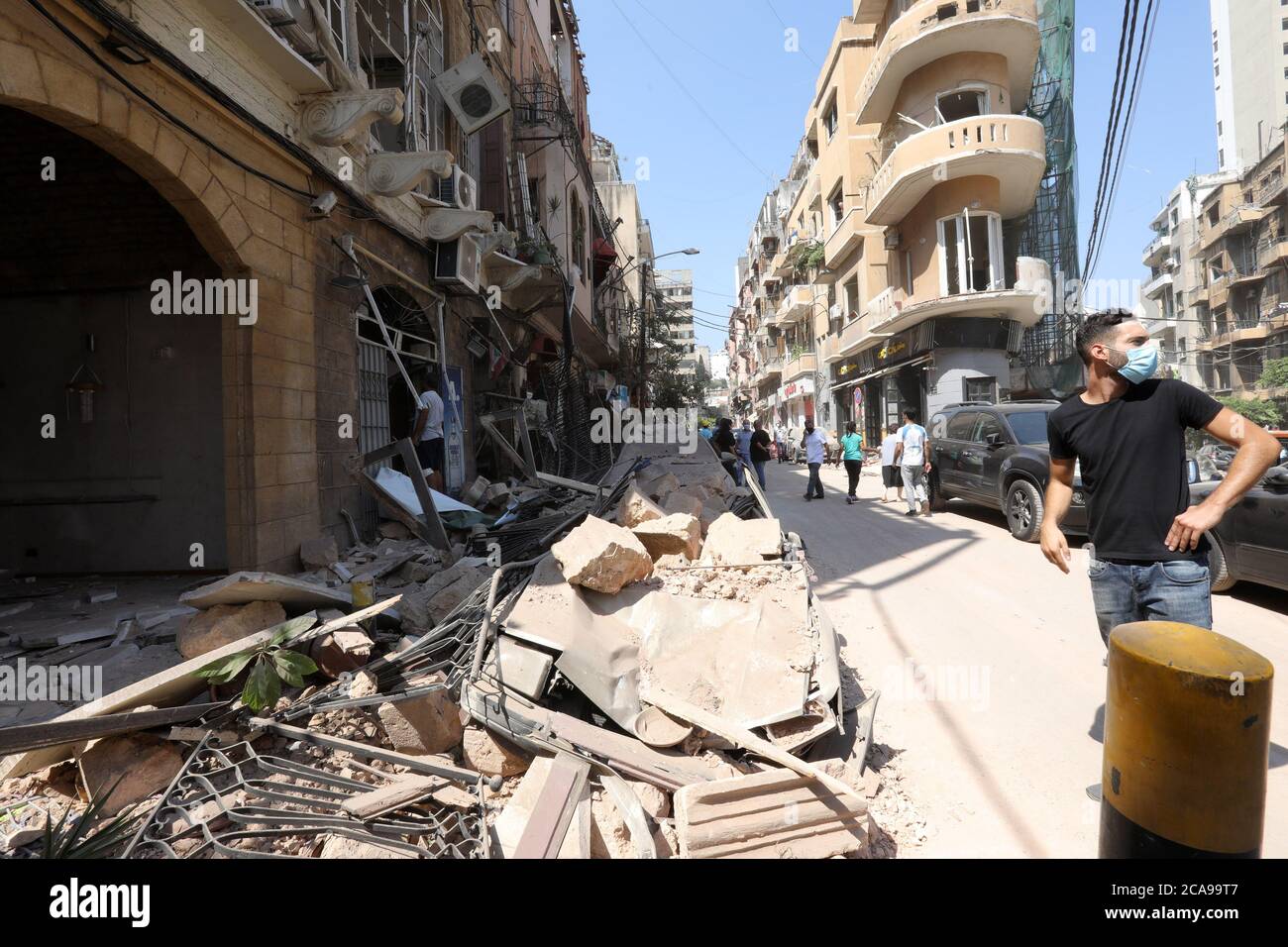 Beirut aftermath hi-res stock photography and images - Alamy