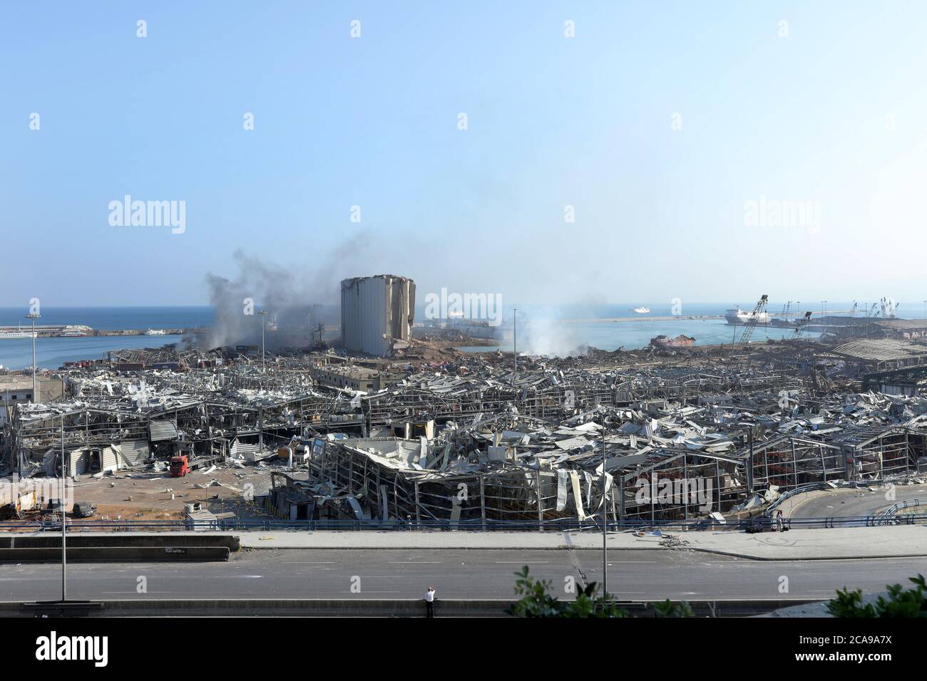 Beirut port silo hi-res stock photography and images - Alamy