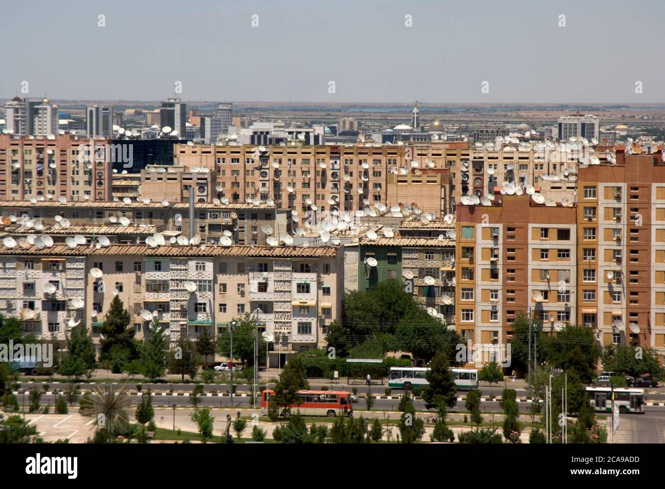 Old residential buildings, Ashgabat, Turkmenistan Stock Photo - Alamy