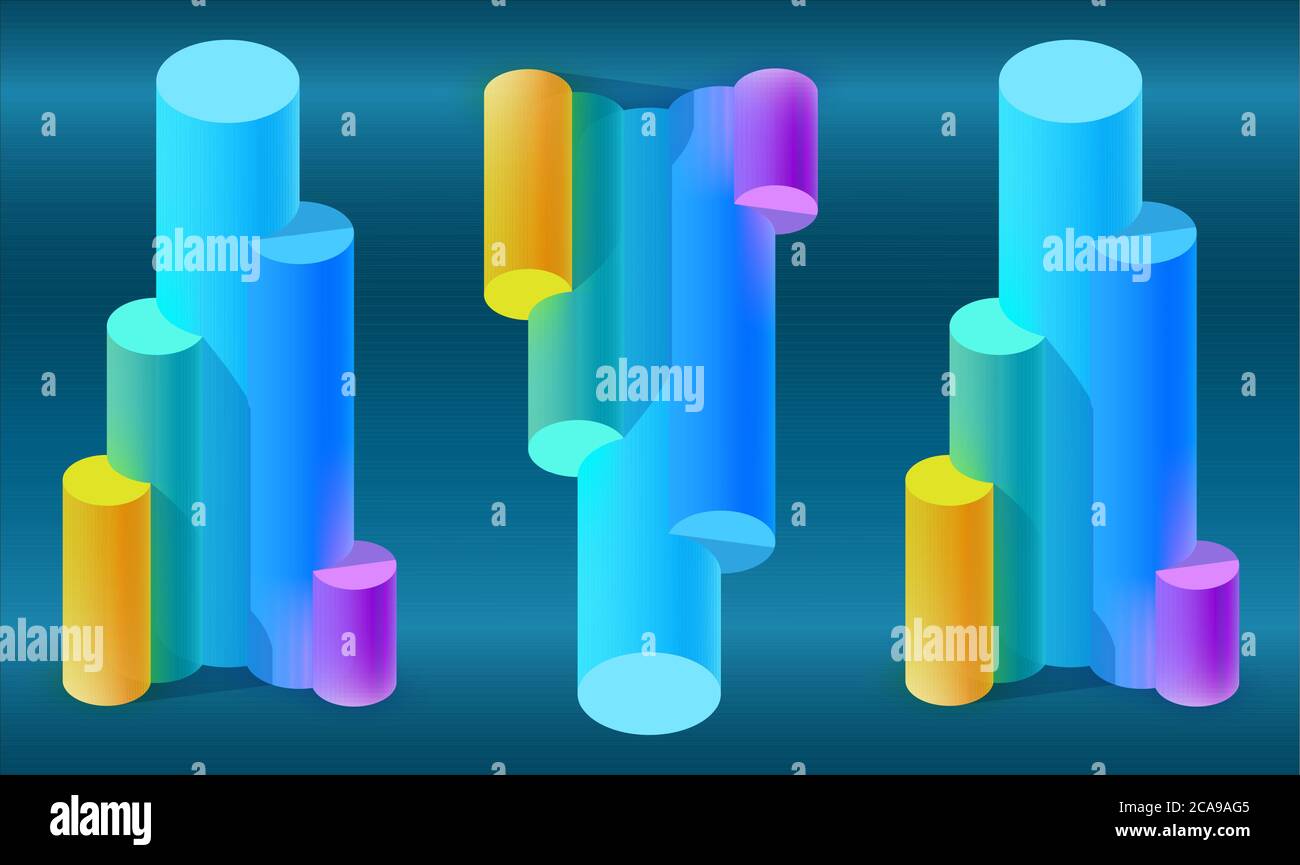 Set of lab Tubes on dark abstract background Stock Vector Image & Art ...