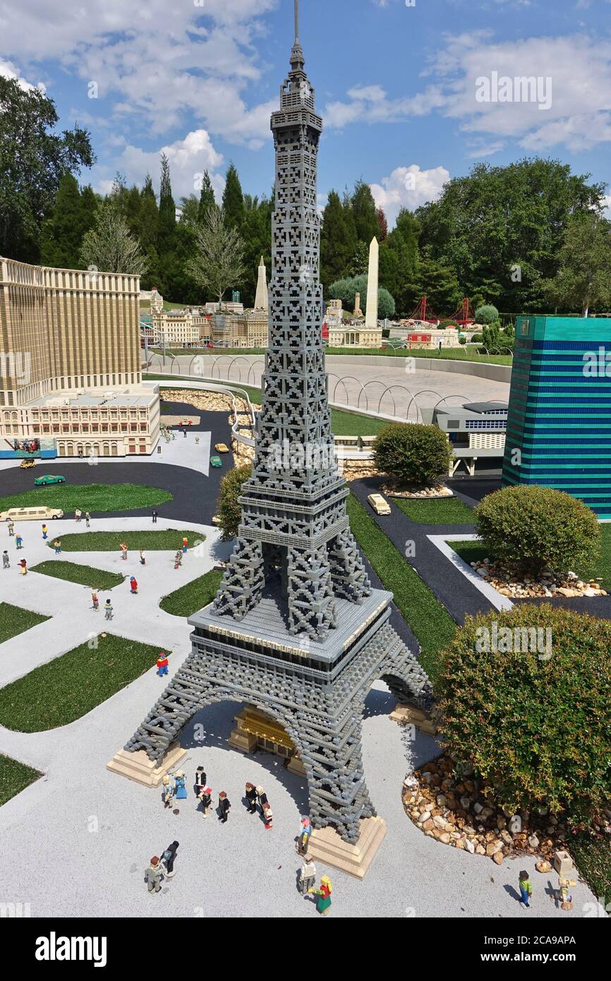 ORLANDO, FL -20 JUN 2020- View of Las Vegas landmarks built out of LEGO ...