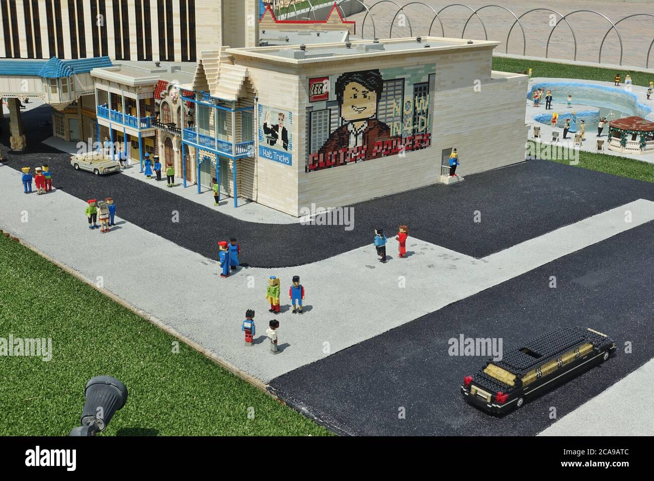 ORLANDO, FL -20 JUN 2020- View of Las Vegas landmarks built out of LEGO ...