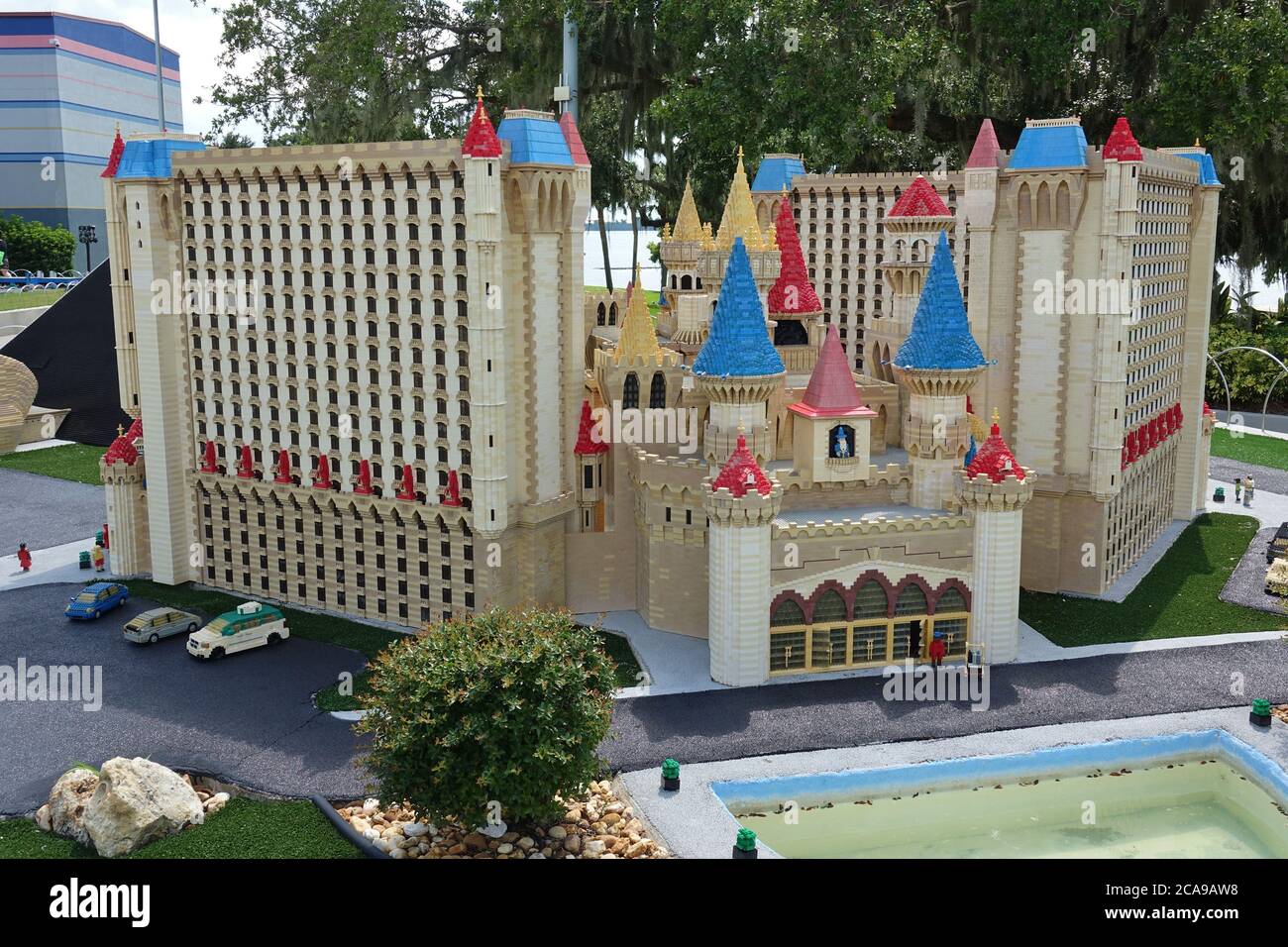 ORLANDO, FL -20 JUN 2020- View of Las Vegas landmarks built out of LEGO ...