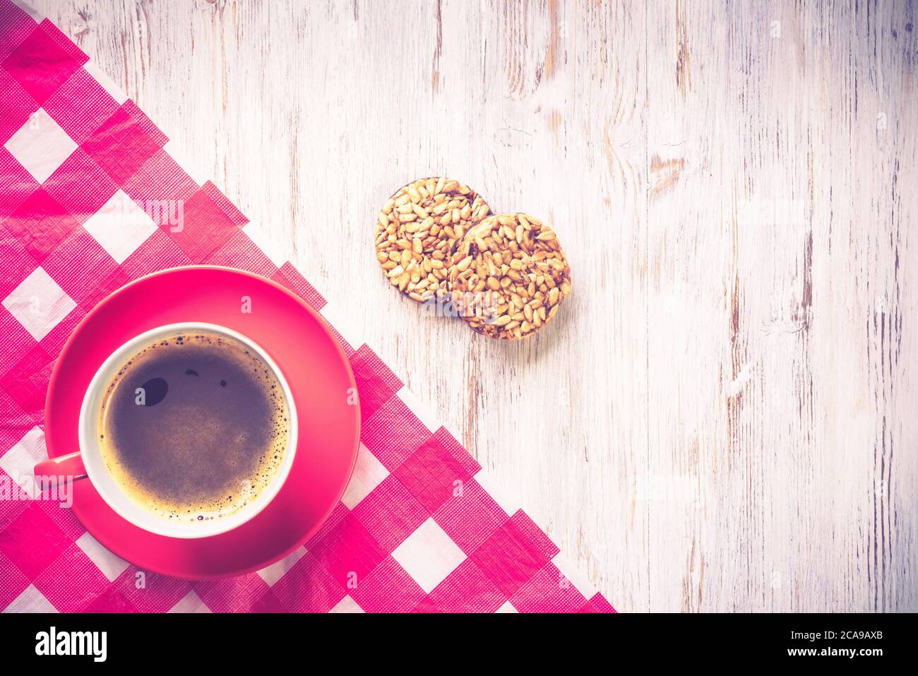 Cup of refreshing coffee Stock Photo - Alamy