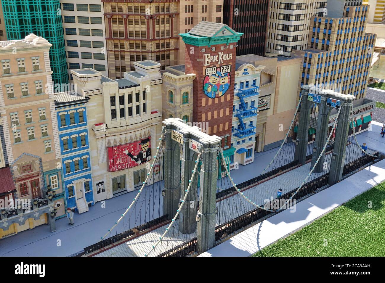 ORLANDO, FL -20 JUN 2020- View of Las Vegas landmarks built out of LEGO ...