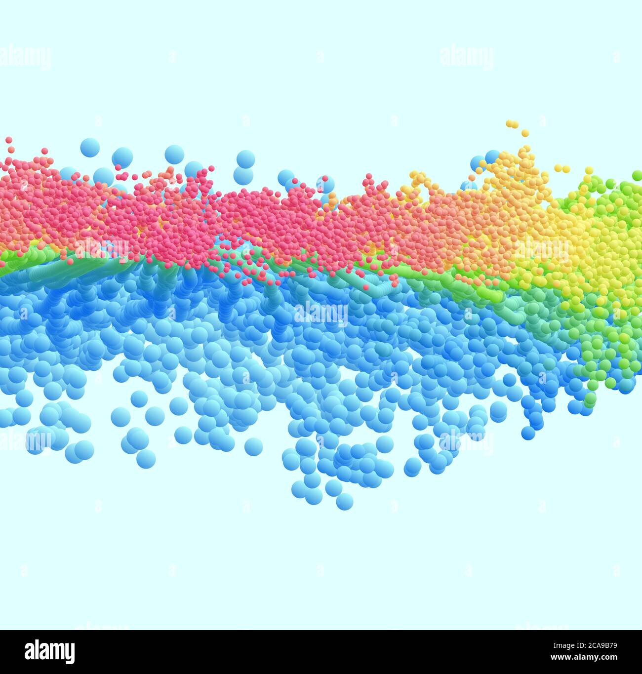 Particle sizes Stock Vector Images - Alamy