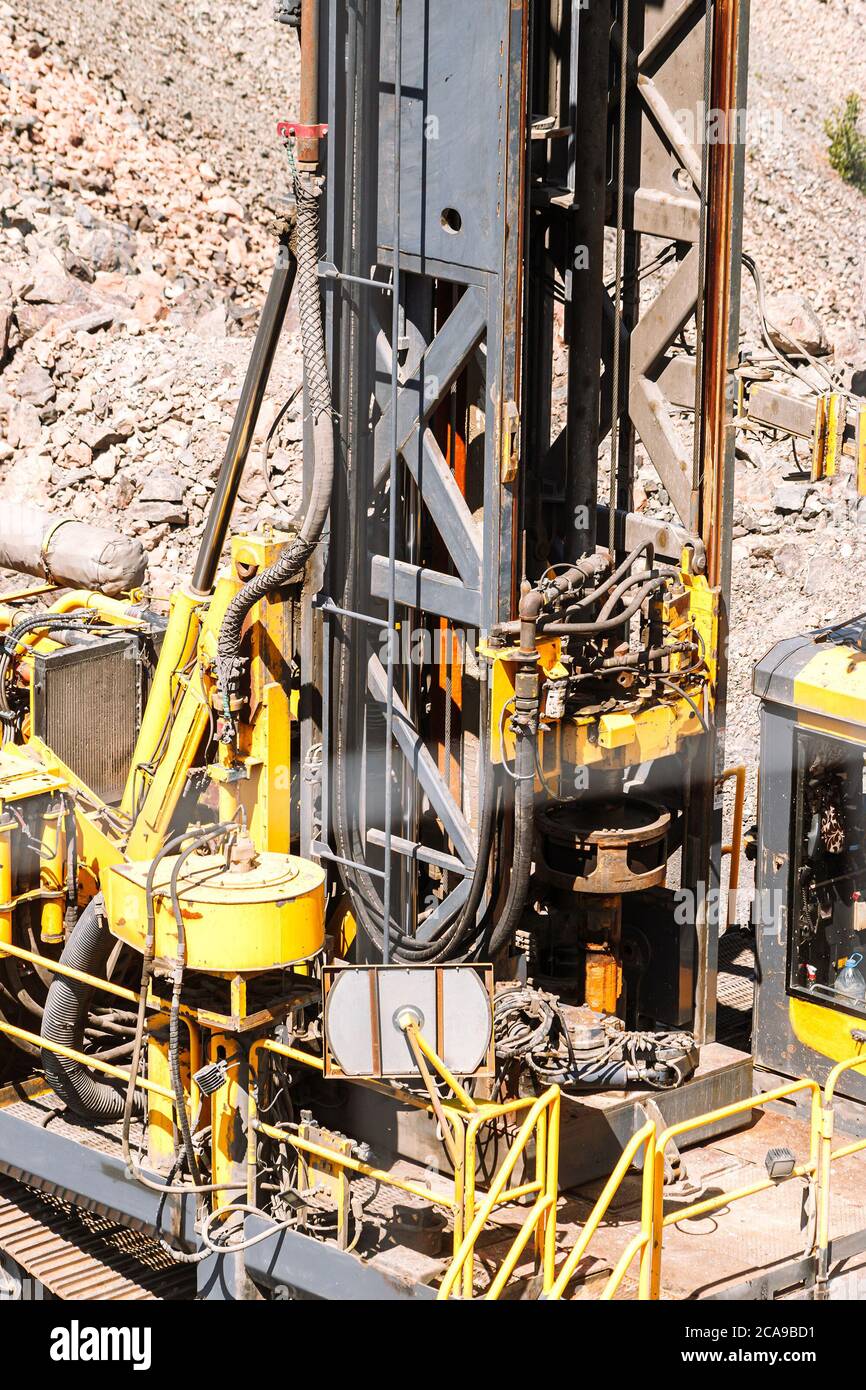 drilling rig Mining industry, quarry equipment Stock Photo - Alamy