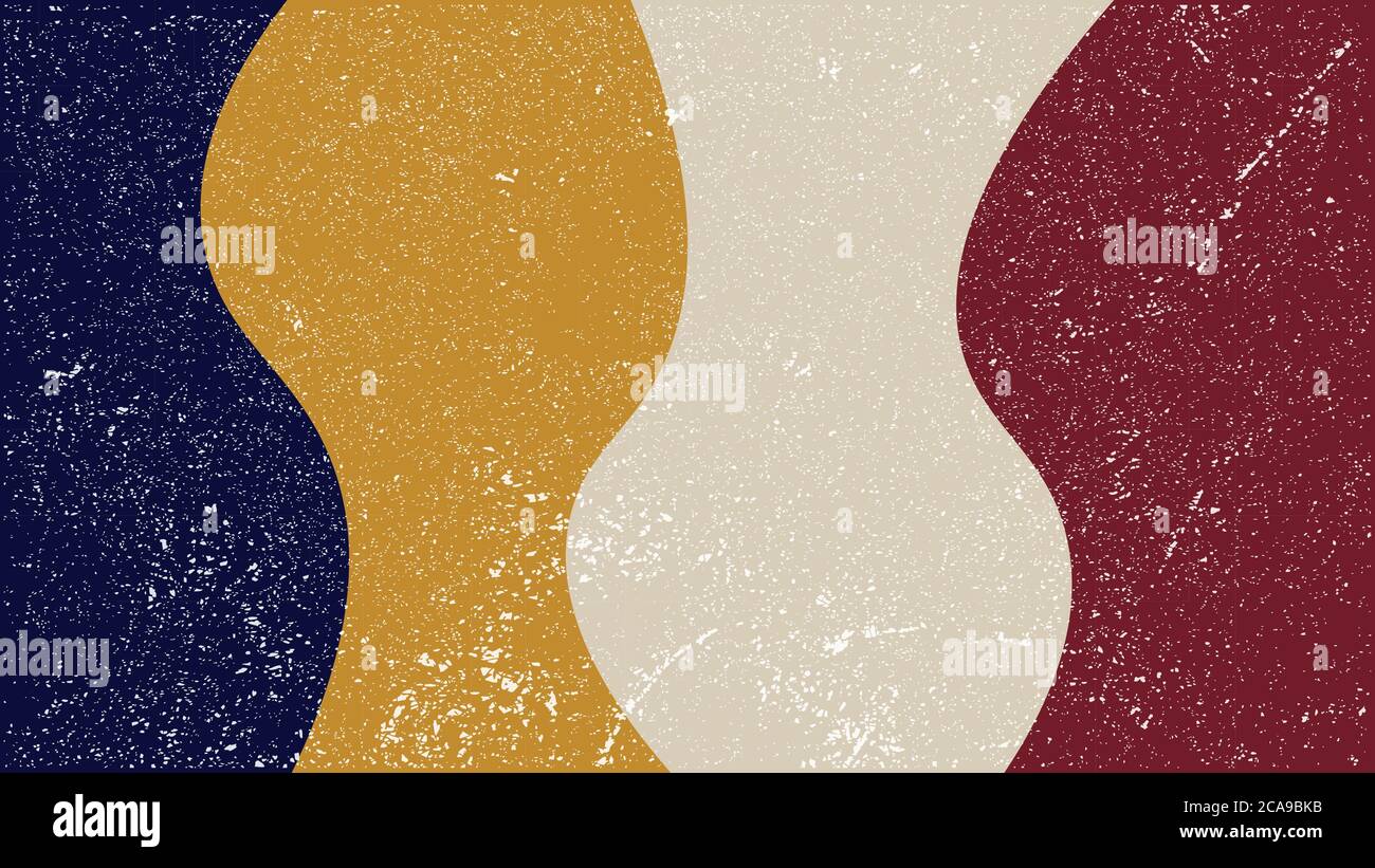 vector illustration of Abstract warm color retro background template ...