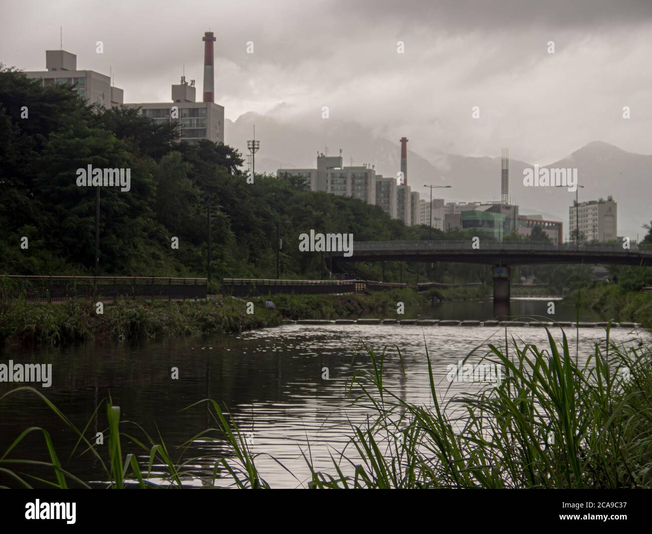 Cloudy weather trail after rain Stock Photo - Alamy