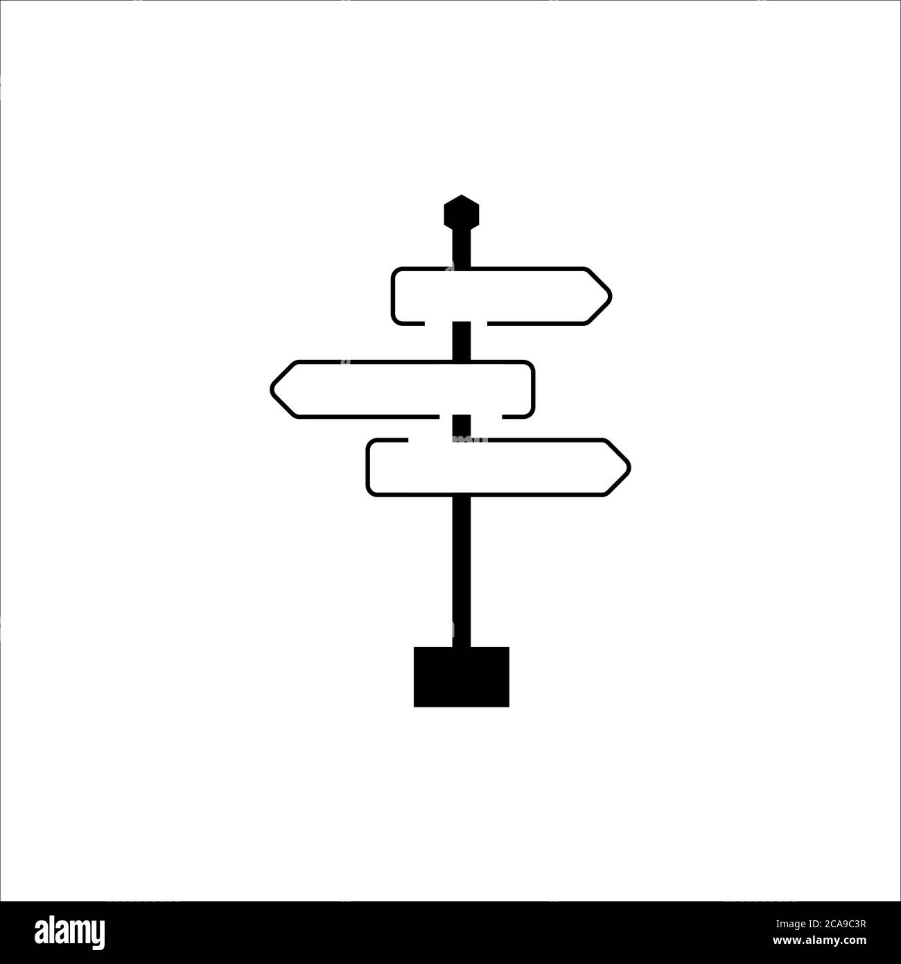 arrow signpost vector design symbol of road signs direction ways icon ...