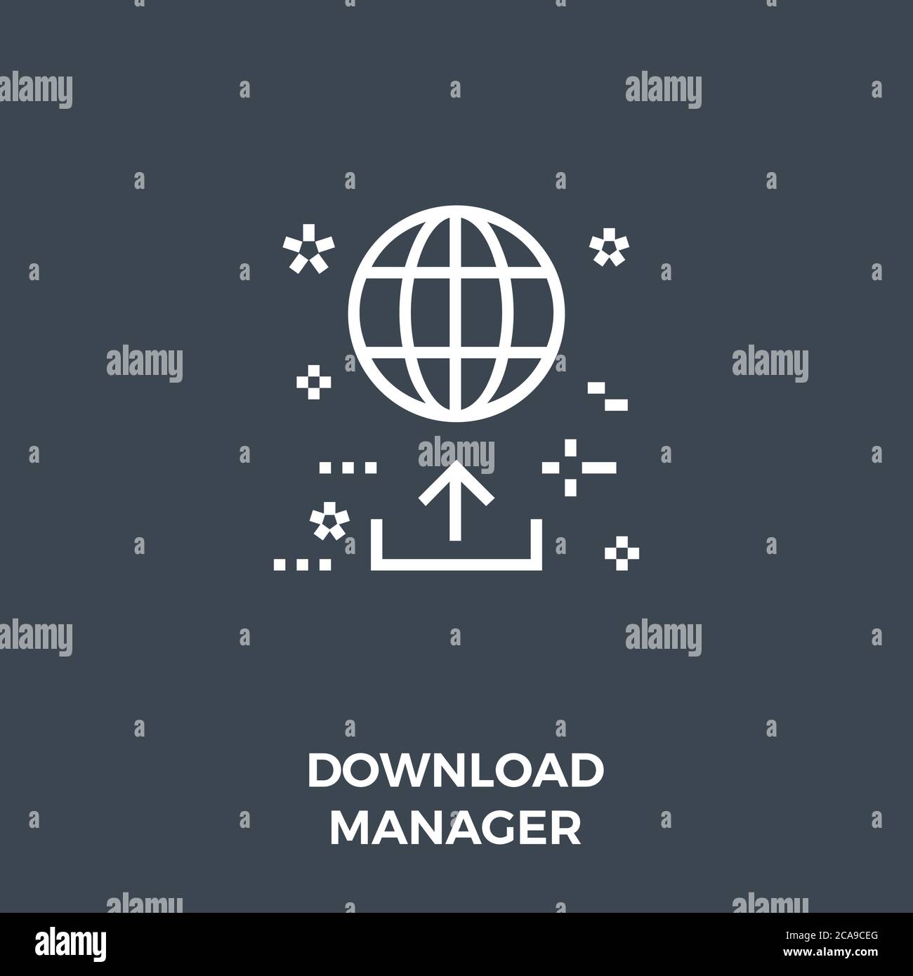 Download Manager icon vector Stock Vector Image & Art - Alamy