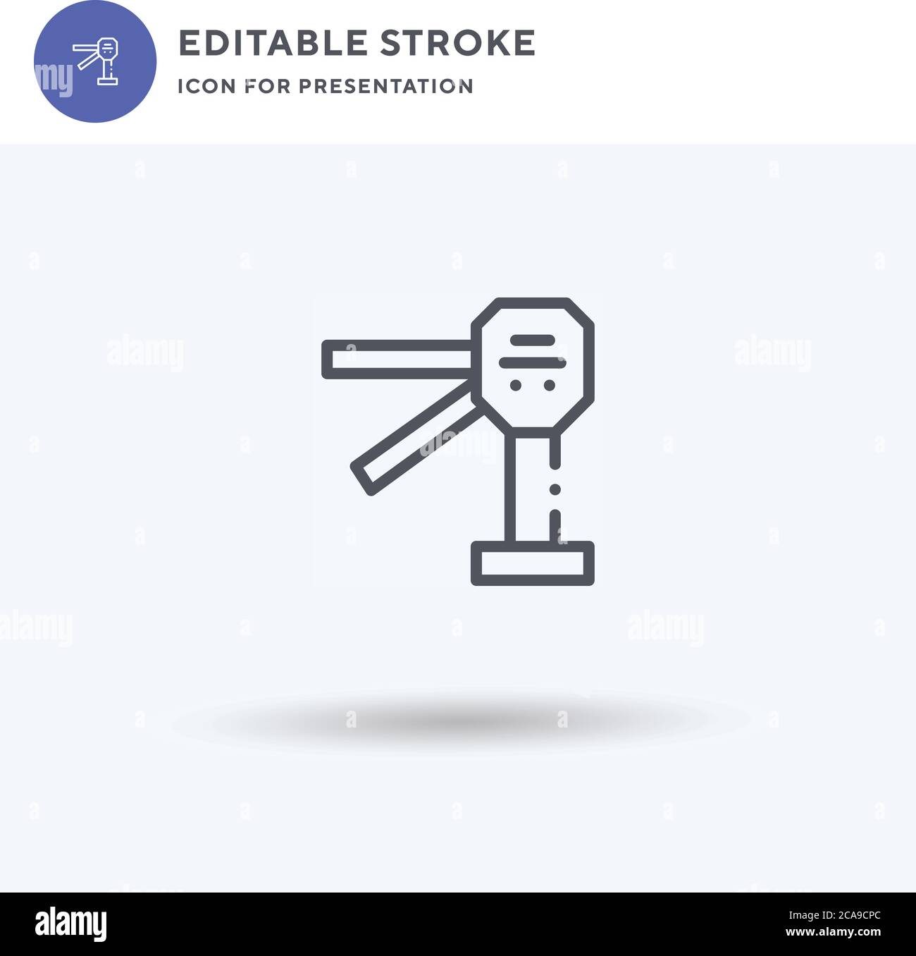 Turnstile icon vector, filled flat sign, solid pictogram isolated on ...