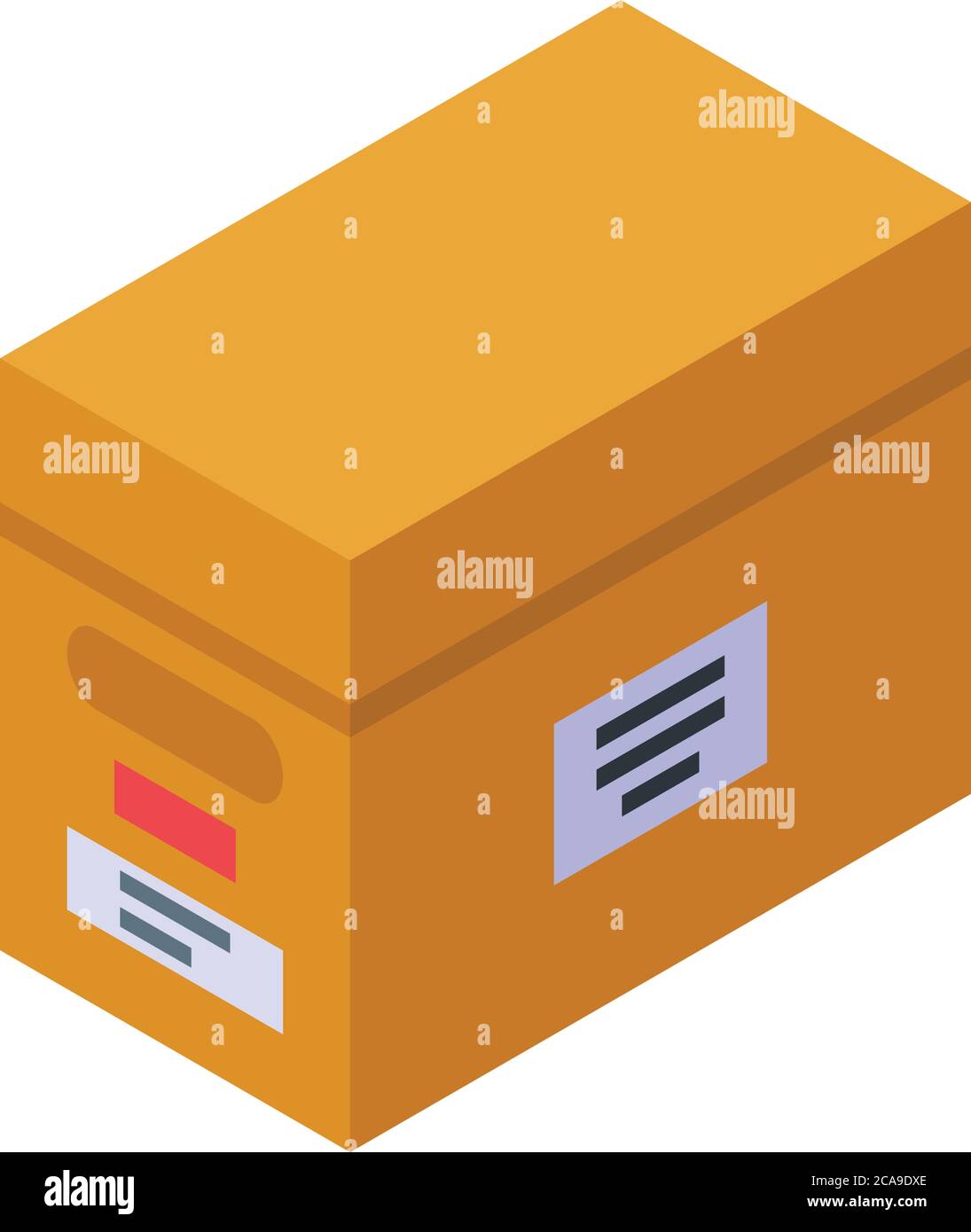 Archive box storage document icon, isometric style Stock Vector Image ...