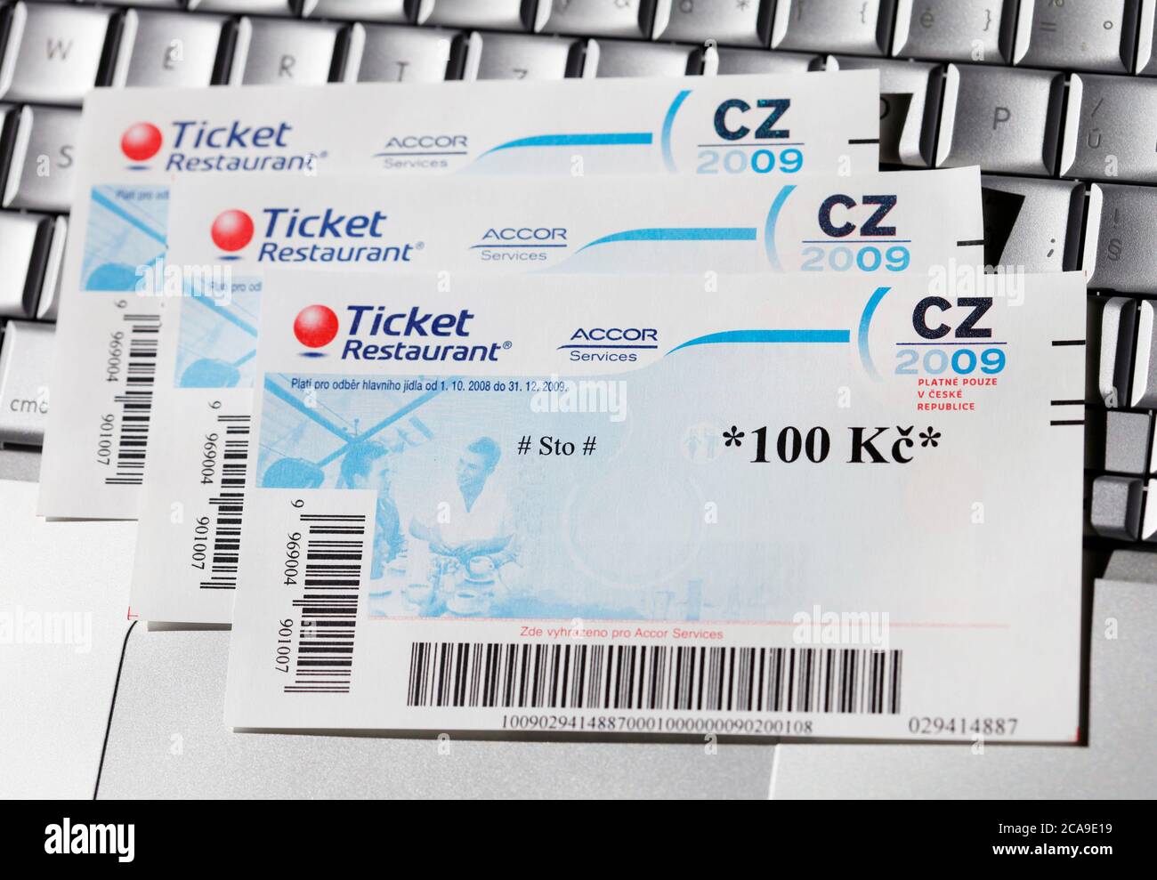 Ticket Restaurant luncheon vouchers issued by Accor Services company ...