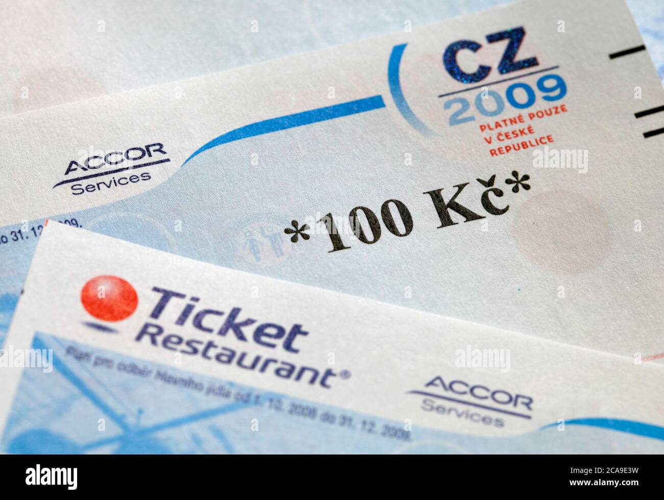 Ticket Restaurant luncheon vouchers issued by Accor Services company ...