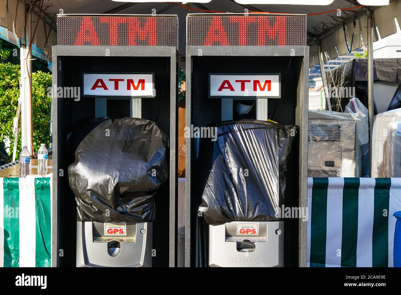 New Orleans - 04/15/2018 : transportable ATM machine out of use Stock ...