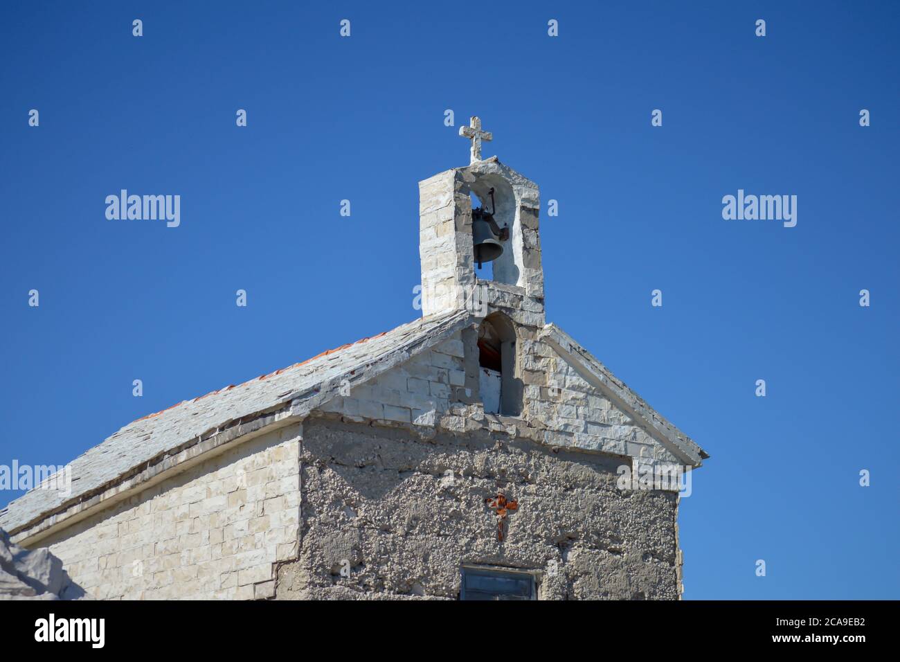 MAKARSKA, CROATIA - JUNE 19: Sveti Jure (Saint George) church in ...