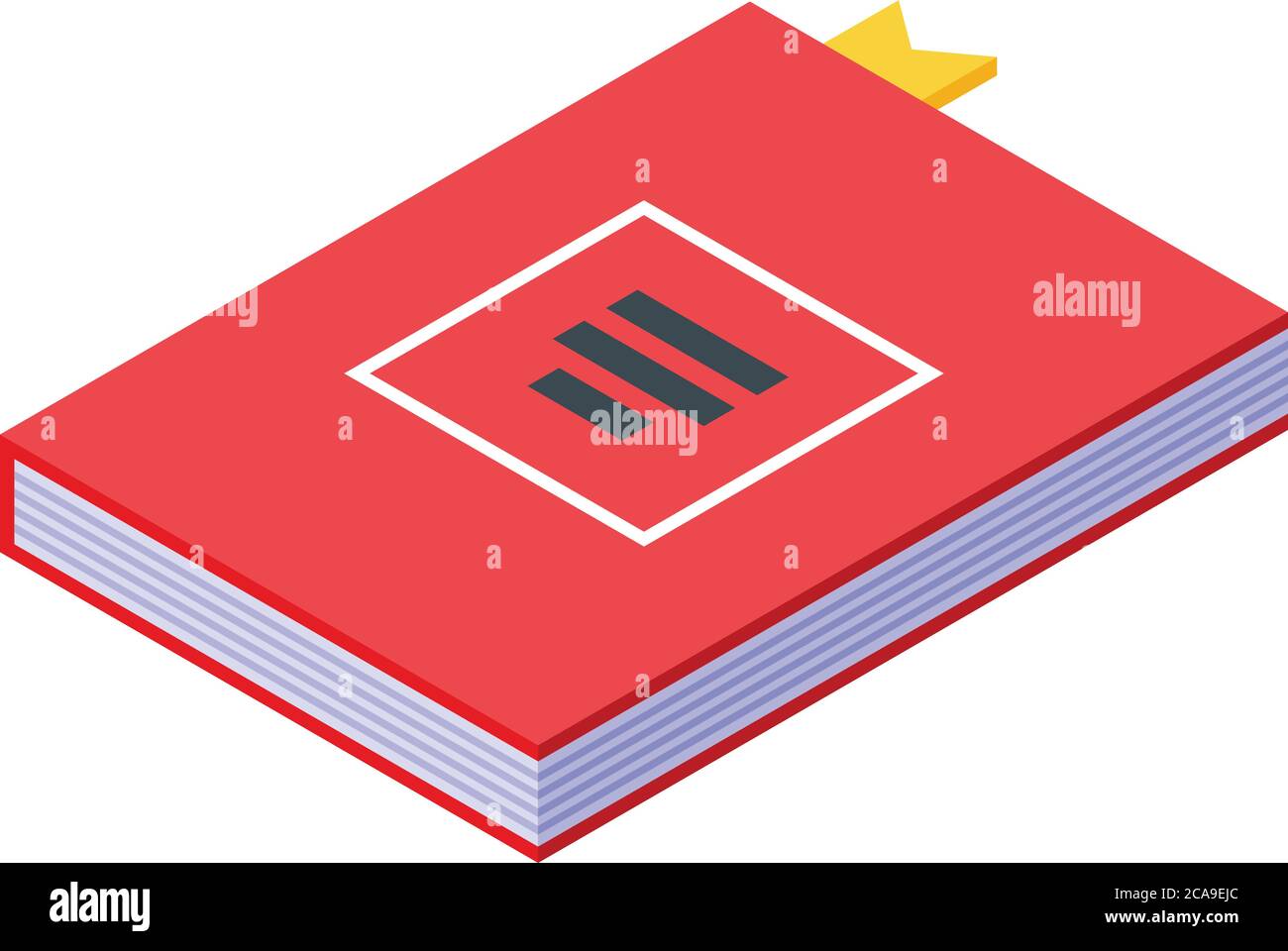 Desktop red book icon, isometric style Stock Vector Image & Art - Alamy