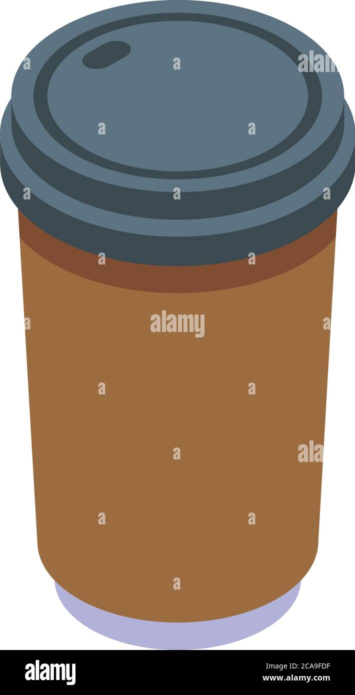 Plastic coffee cup icon, isometric style Stock Vector Image & Art - Alamy
