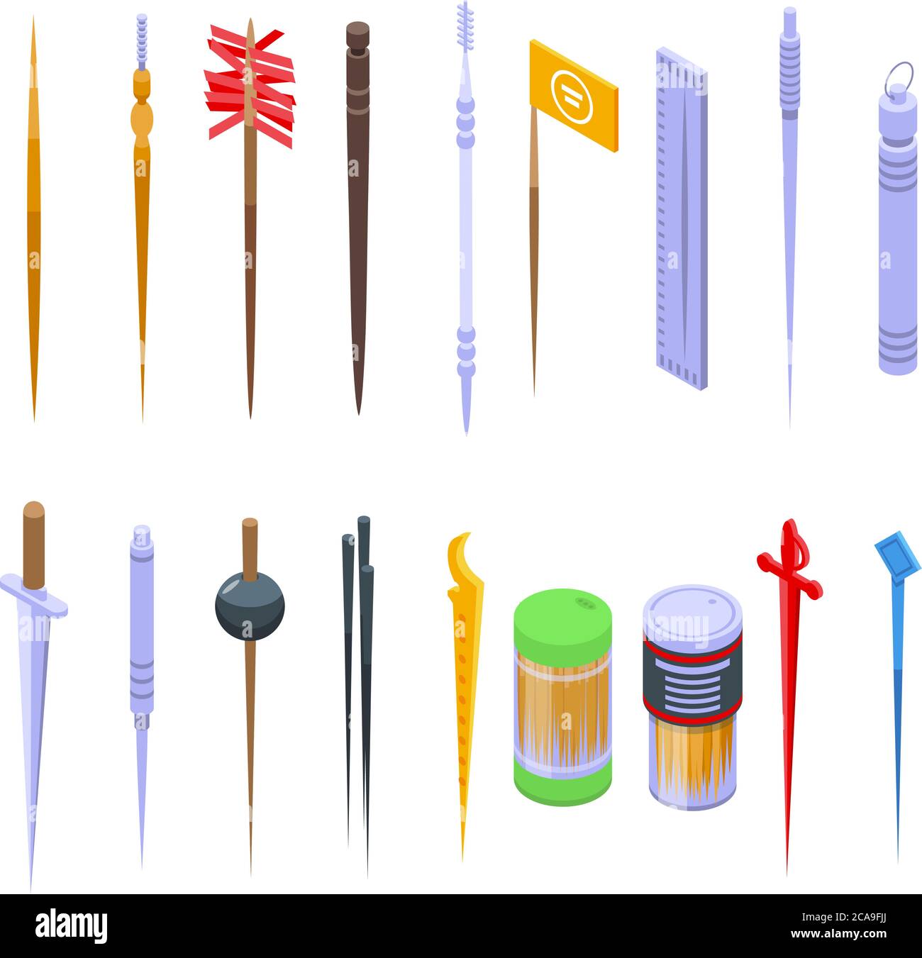 Toothpick package Stock Vector Images - Alamy