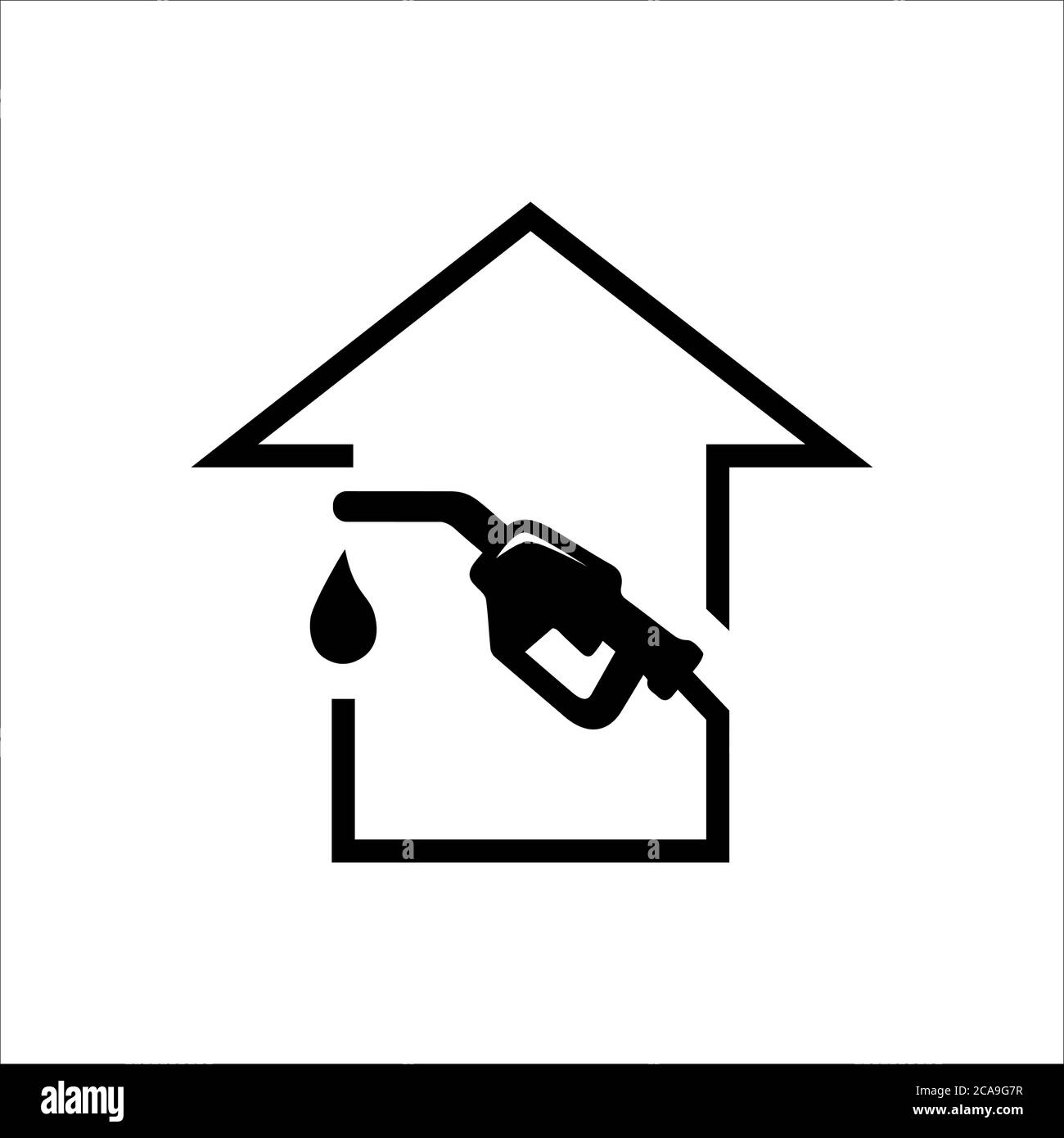 Petrol station icon vector vectors hi-res stock photography and images ...