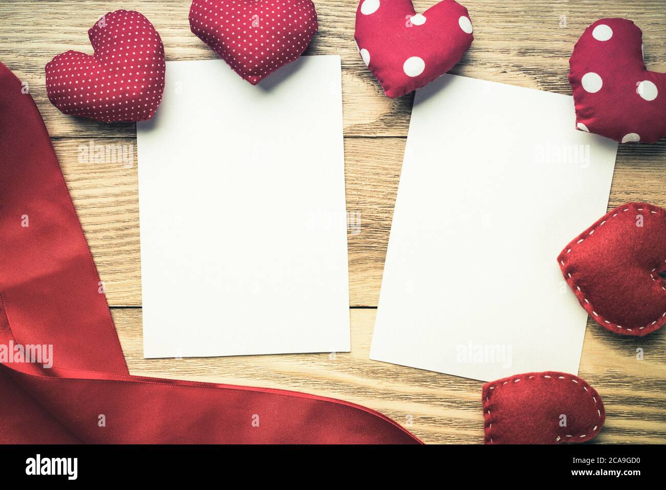 Blank paper for writing message Stock Photo - Alamy