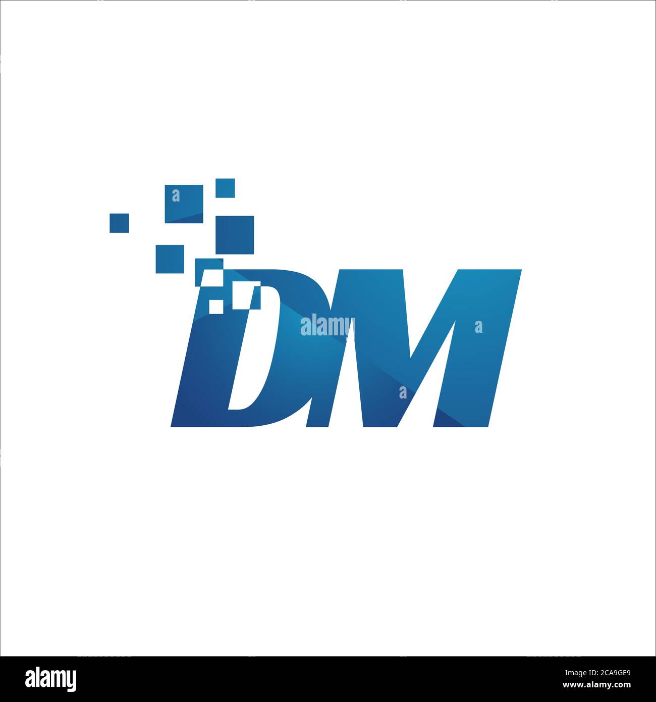 digital tech initial D M Letter logo design vector graphic concept Stock Vector Image & Art - Alamy