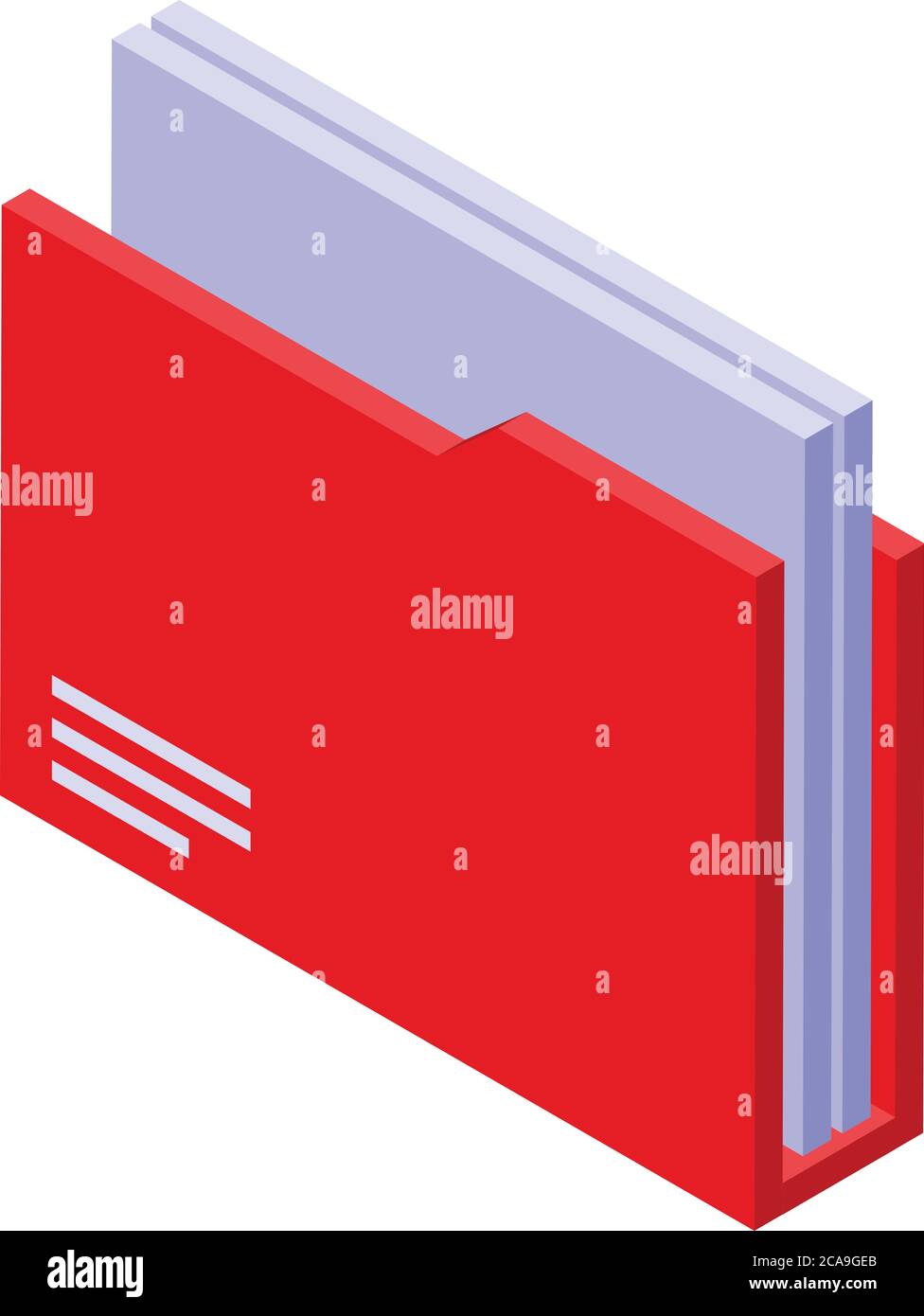 Modern map storage document icon, isometric style Stock Vector Image ...