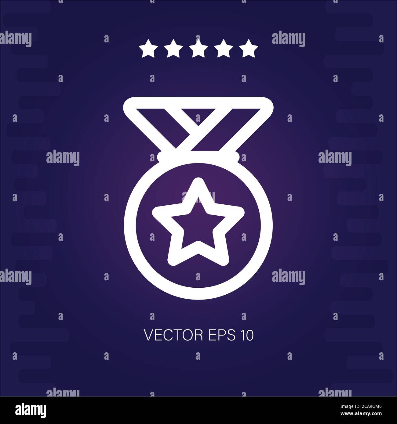 medal vector icon modern illustration Stock Vector Image & Art - Alamy