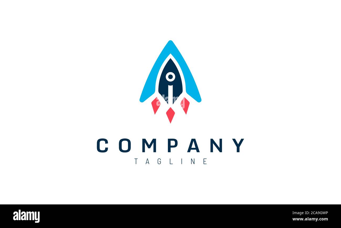 Rocket vector design. logo templates mean the future, technology and ...