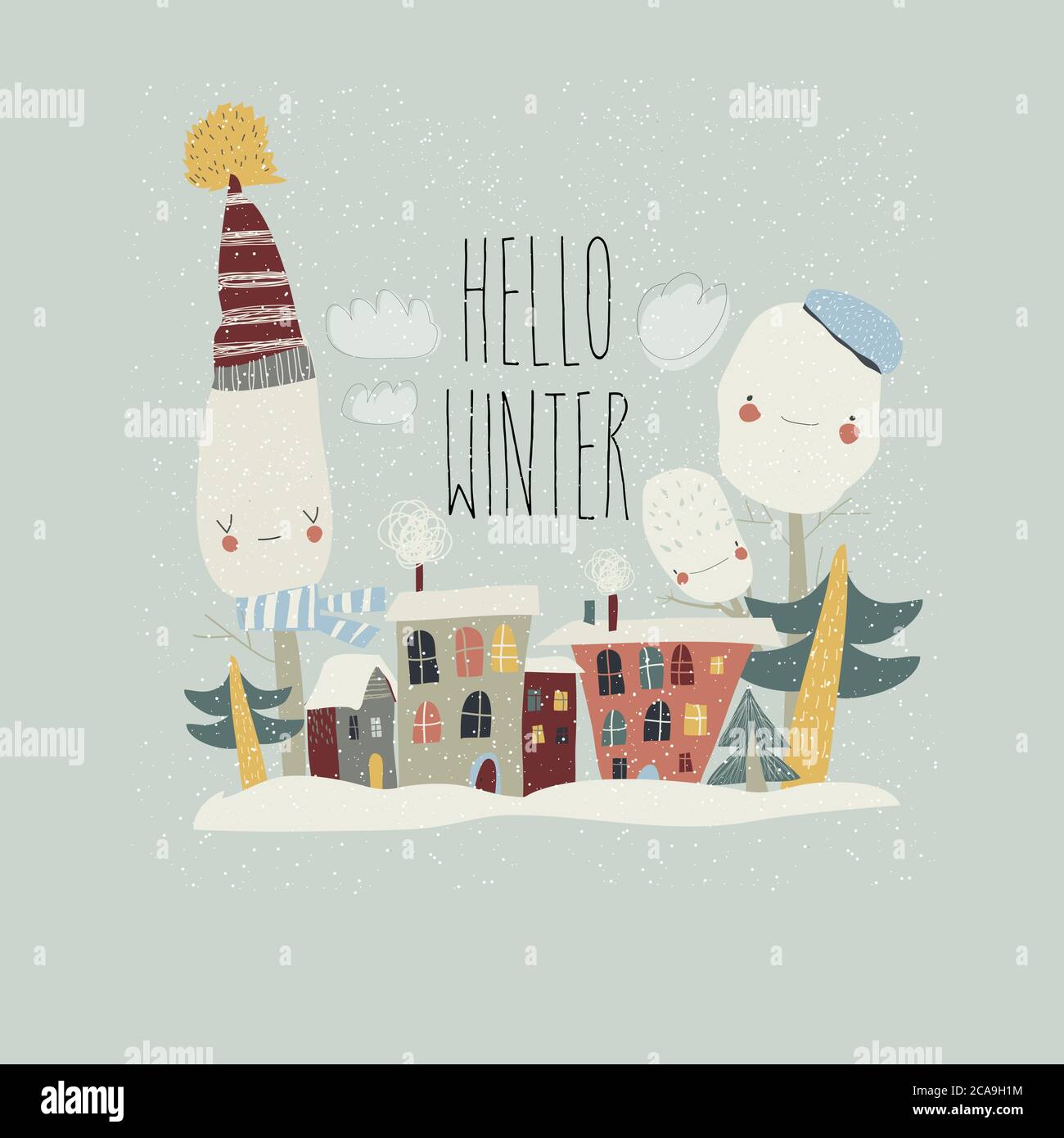 The town of snow white Stock Vector Images - Alamy