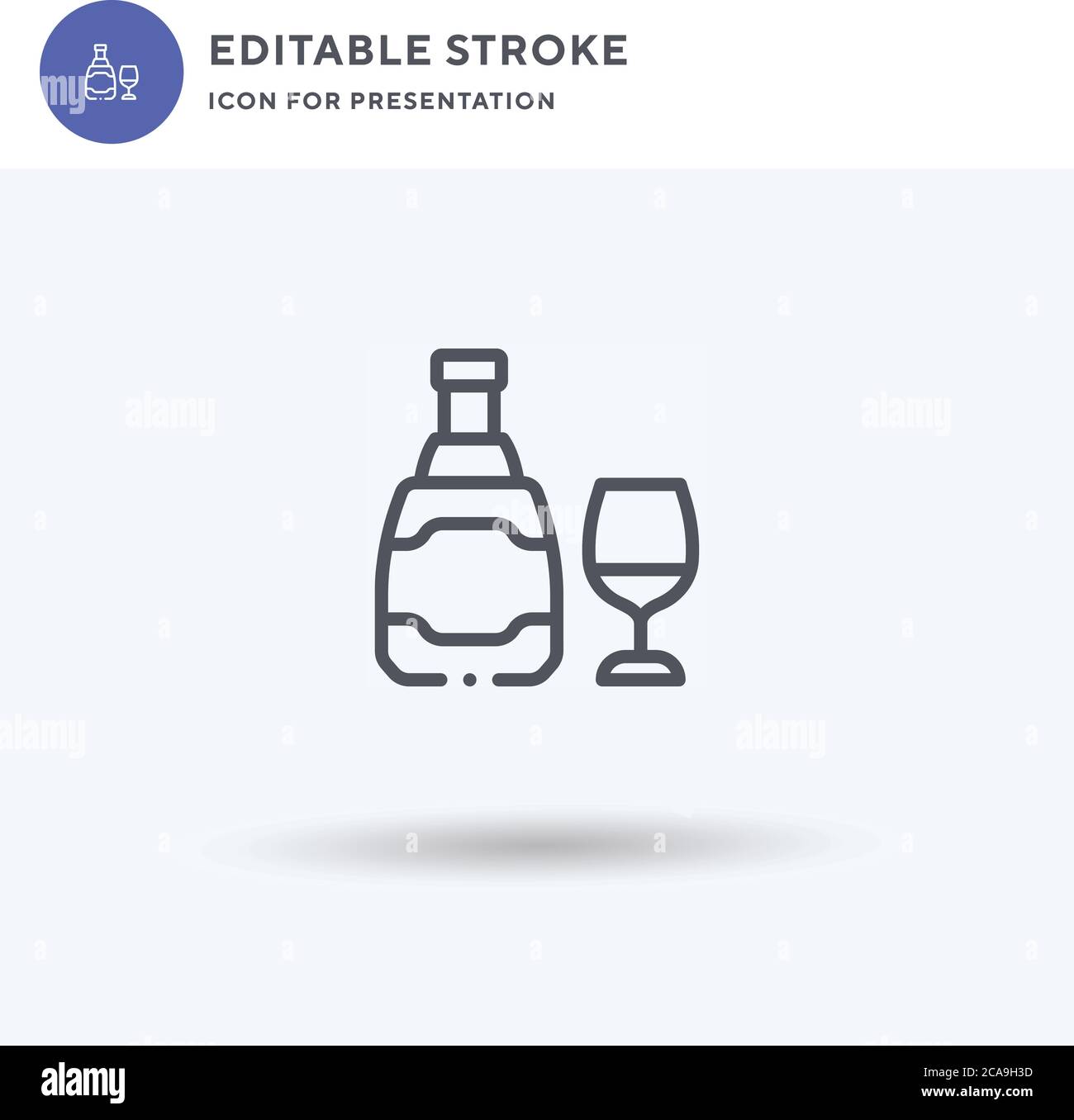 Tequila icon vector, filled flat sign, solid pictogram isolated on ...