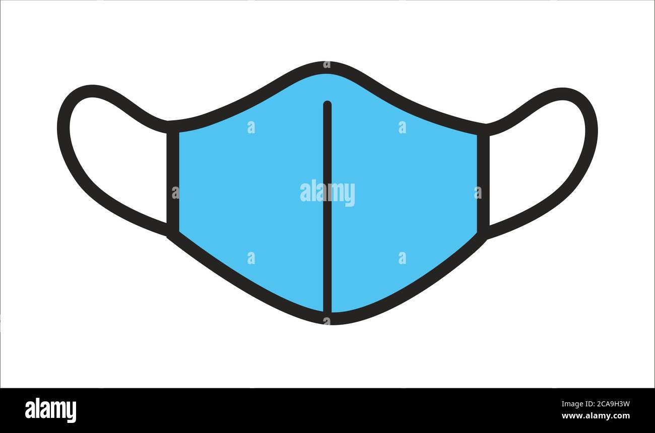 Germ prevention facial mask Stock Vector Images - Alamy