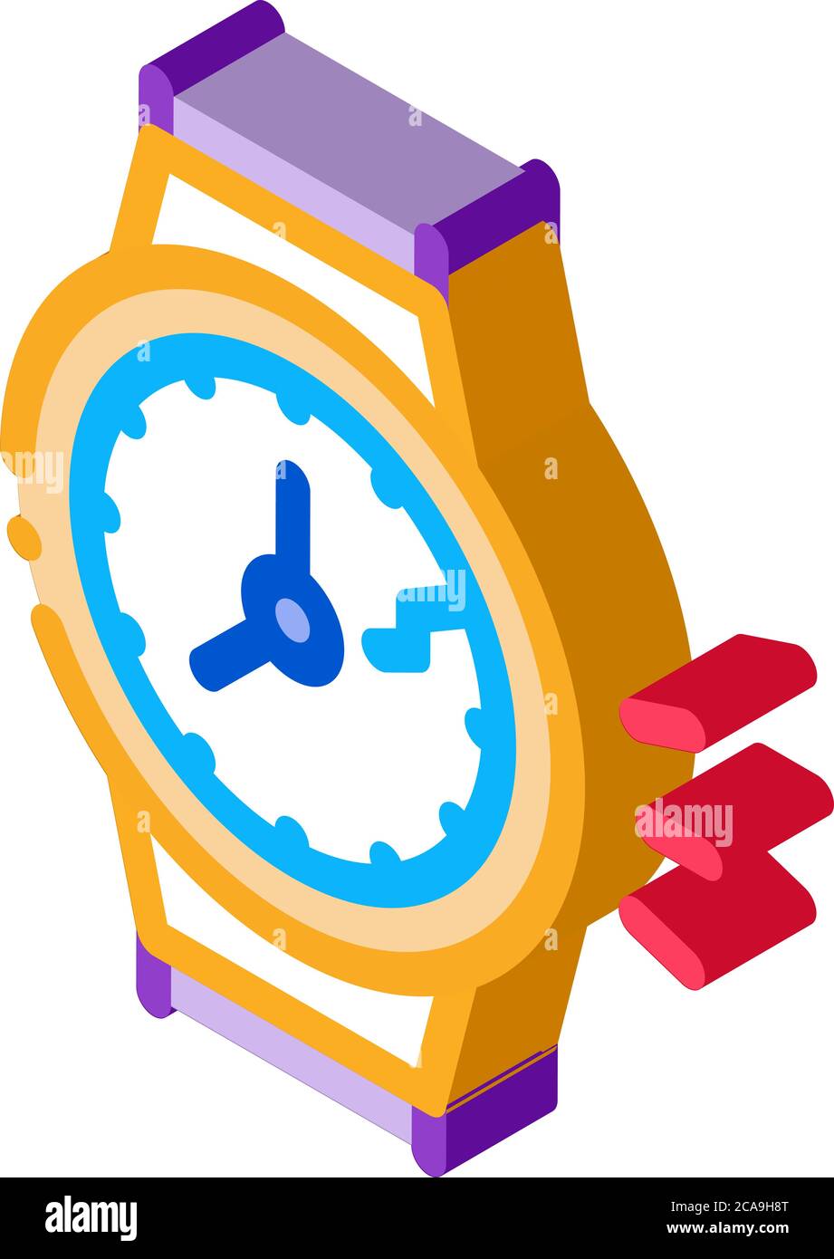 Broken watch Stock Vector Images - Alamy