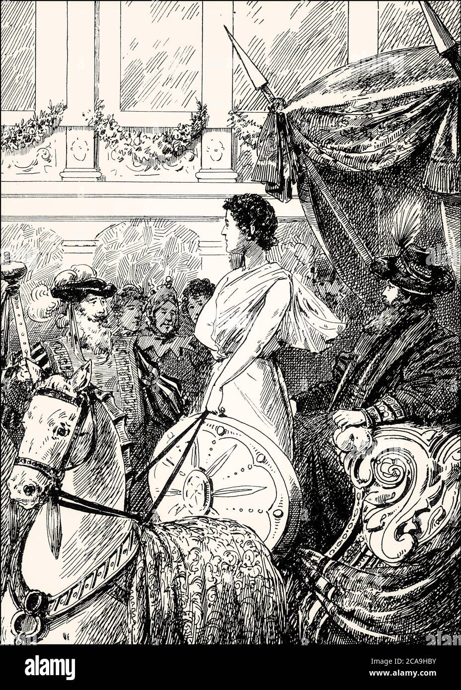 first act, the Florentine carnival, Faust II, by Johann Wolfgang von ...