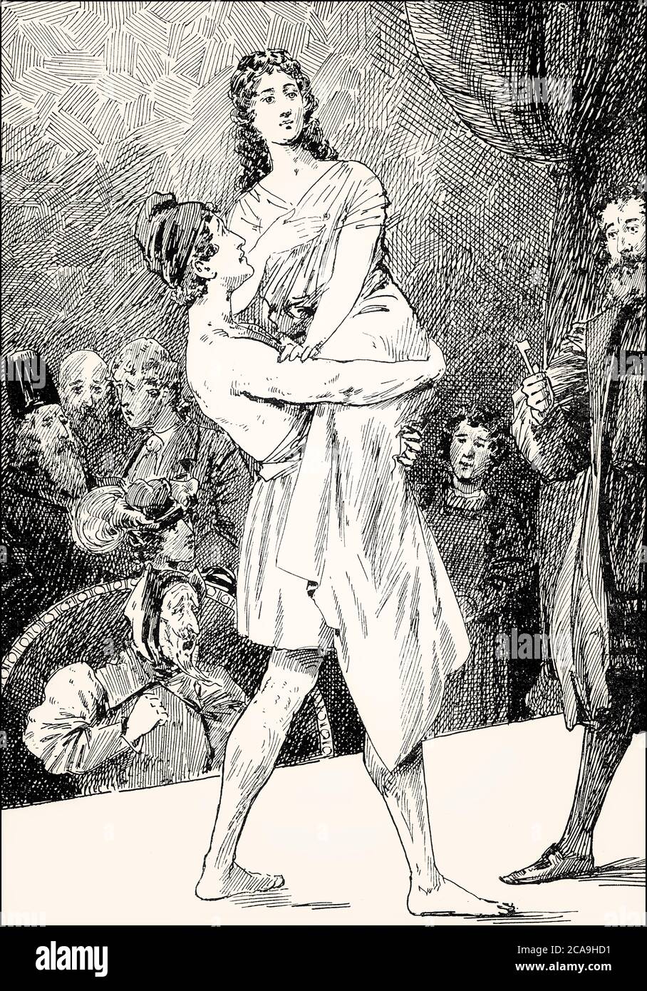 Helen and Paris, first act, Faust II, by Johann Wolfgang von Goethe ...