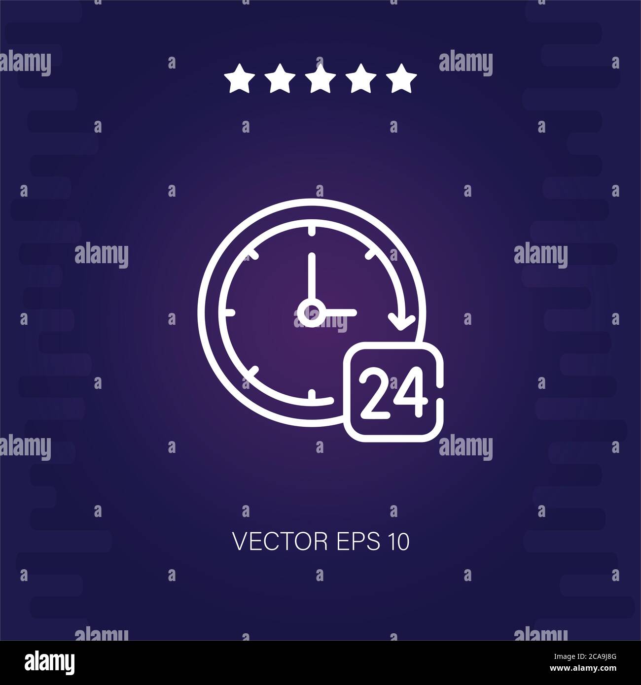 hours vector icon modern illustration Stock Vector Image & Art - Alamy