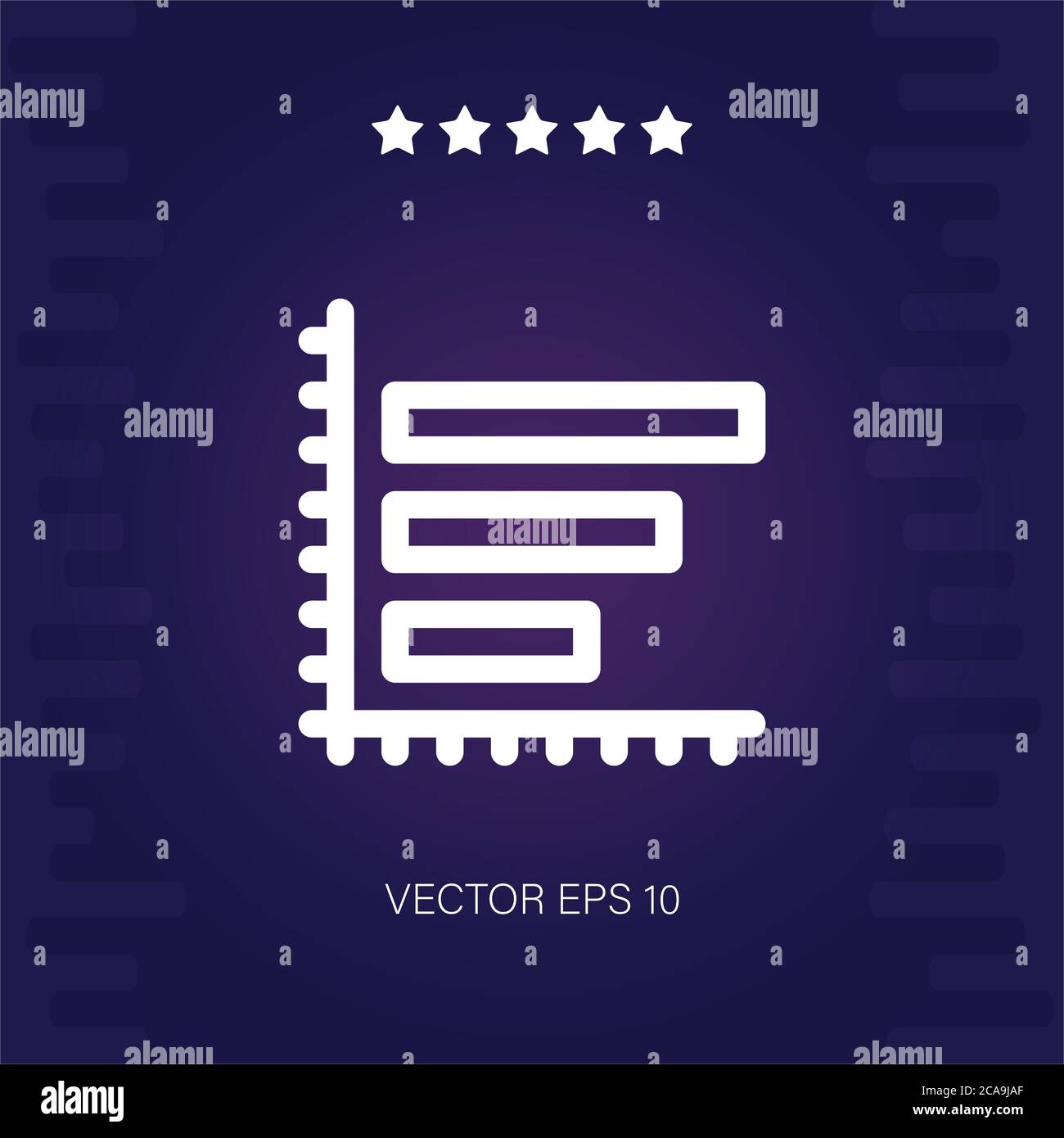 bar chart vector icon modern illustration Stock Vector Image & Art - Alamy