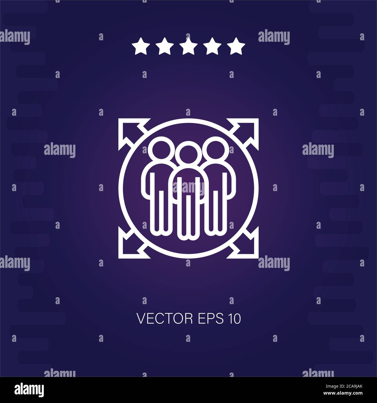 team member vector icon modern illustration Stock Vector Image & Art ...